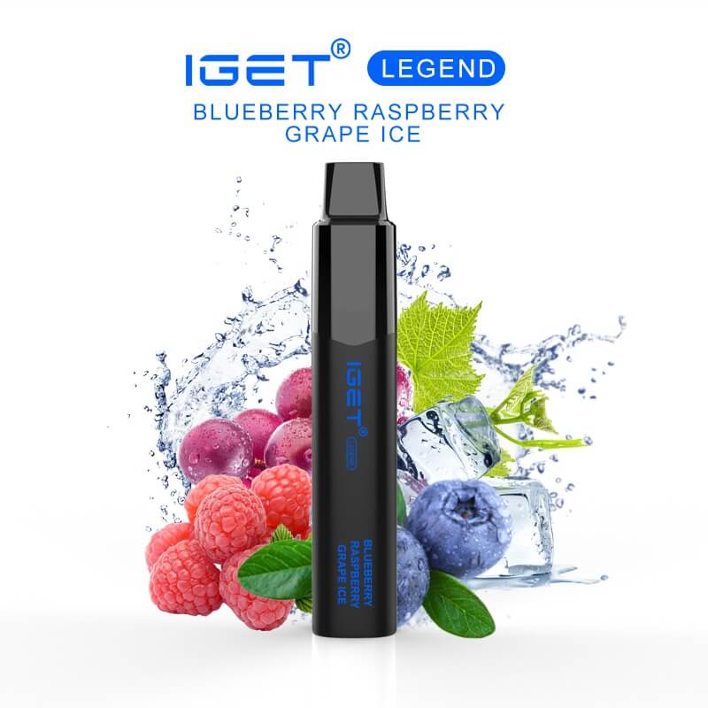 IGET LEGEND BLUEBERRY RASPBERRY GRAPE ICE – 4000 PUFFS | IGET Australia