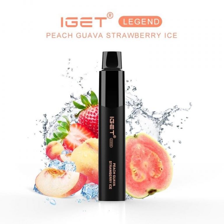 IGET LEGEND PEACH GUAVA STRAWBERRY ICE – 4000 PUFFS | IGET Australia