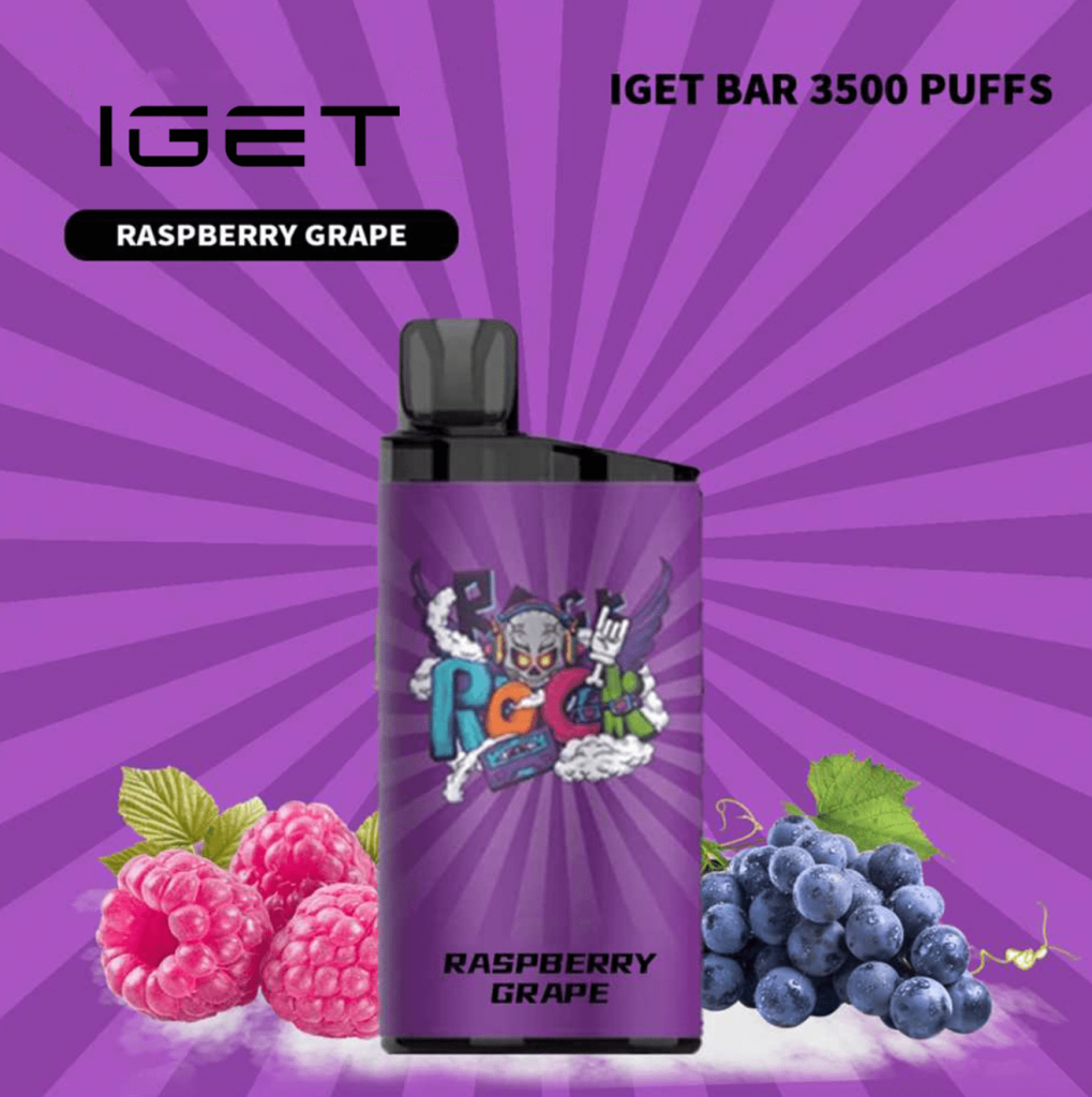 IGET BAR RASPBERRY GRAPE – 3500 PUFFS | IGET Australia