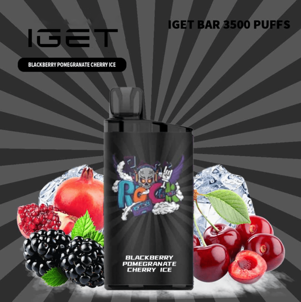 IGET BAR BLACKBERRY POMEGRANATE CHERRY ICE – 3500 PUFFS | IGET Australia