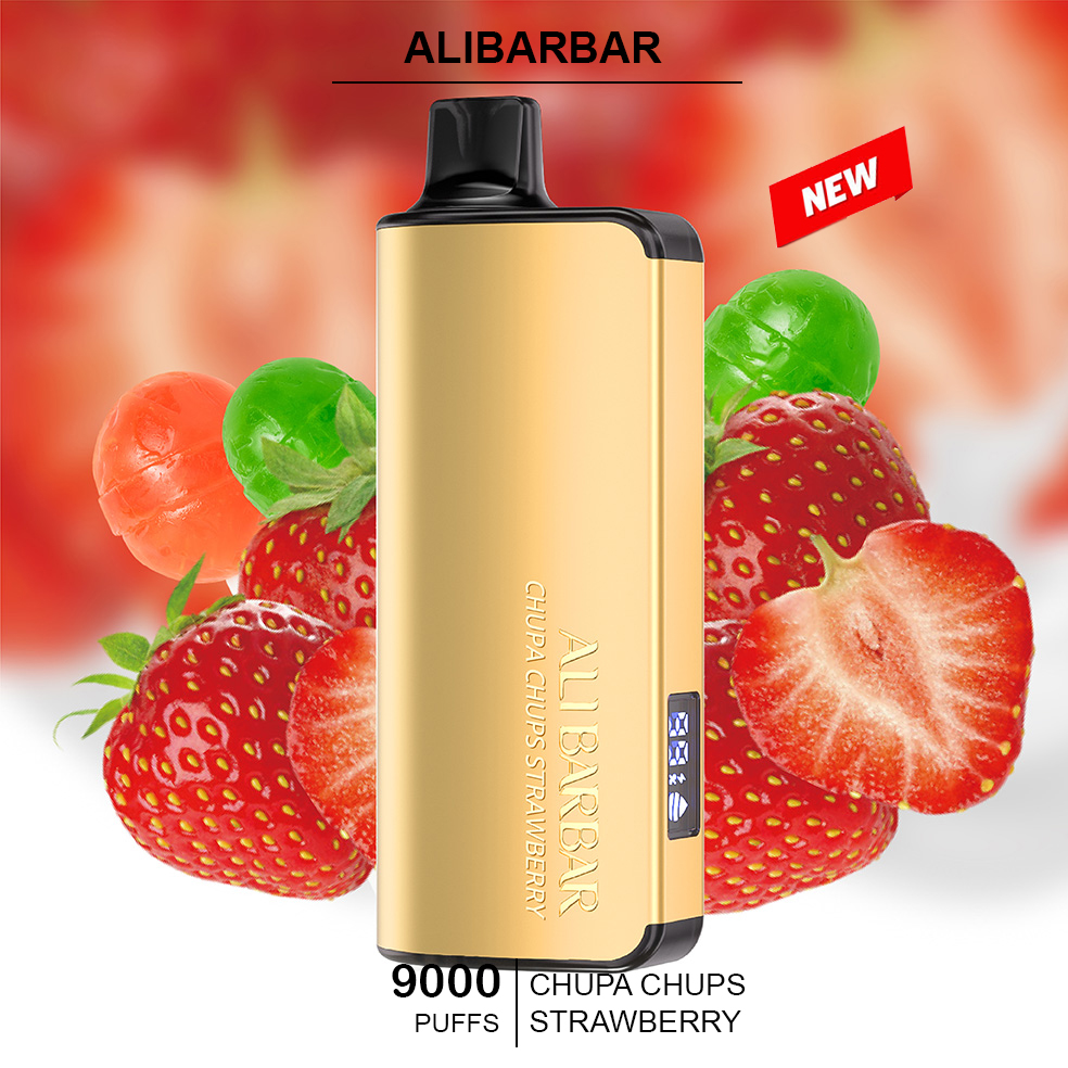 ALIBARBAR INGOT - CHUPA CHUPS STRAWBERRY – 9000 PUFFS | IGET Australia