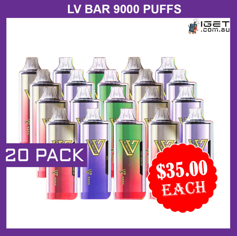 LV BAR - 9000 PUFFS - 20 PACK - IGET Australia