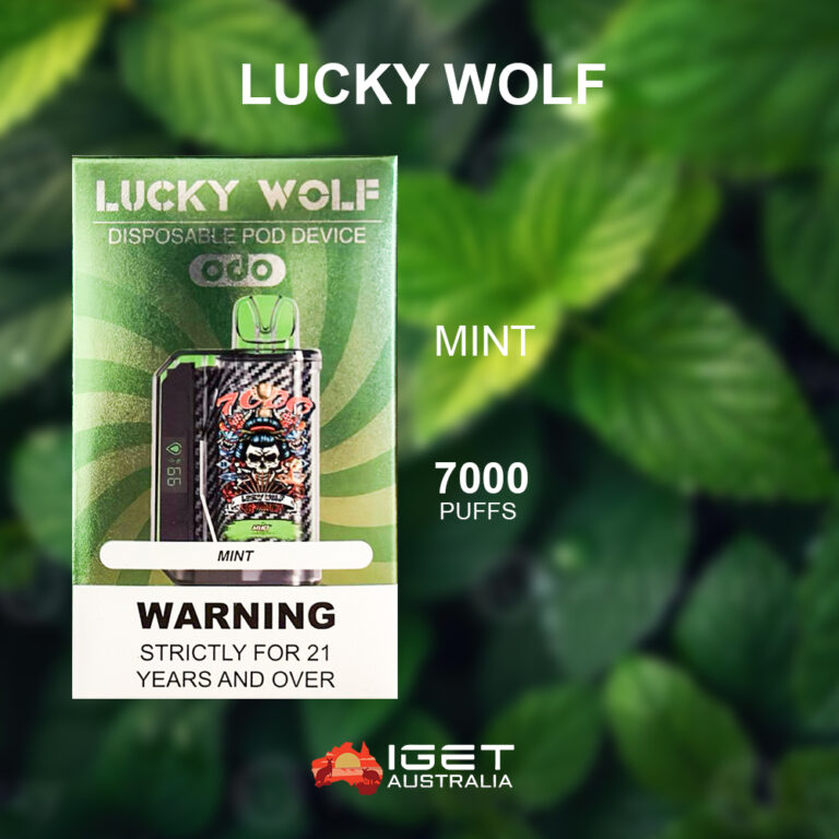 LUCKY WOLF MINT - 7000 PUFFS | IGET Australia